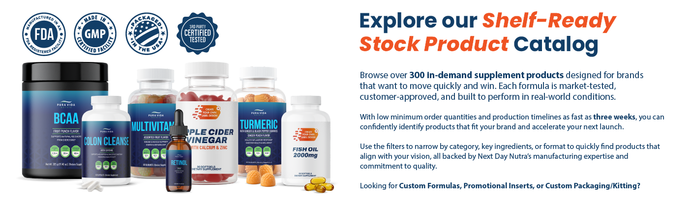 Supplement Catalog | 300+ Private Label Products | Next Day Nutra